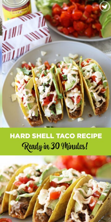 Hard Shell Taco Recipe, Easy Weeknight Family Dinner - BriGeeski