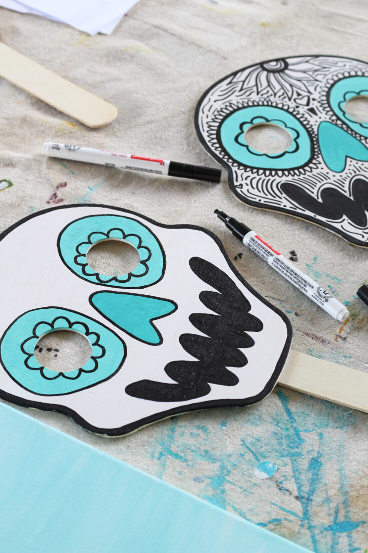 Day of the Dead Mask Painting Tutorial - BriGeeski