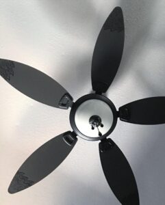 Painting a Ceiling Fan With Wave Designs - BriGeeski