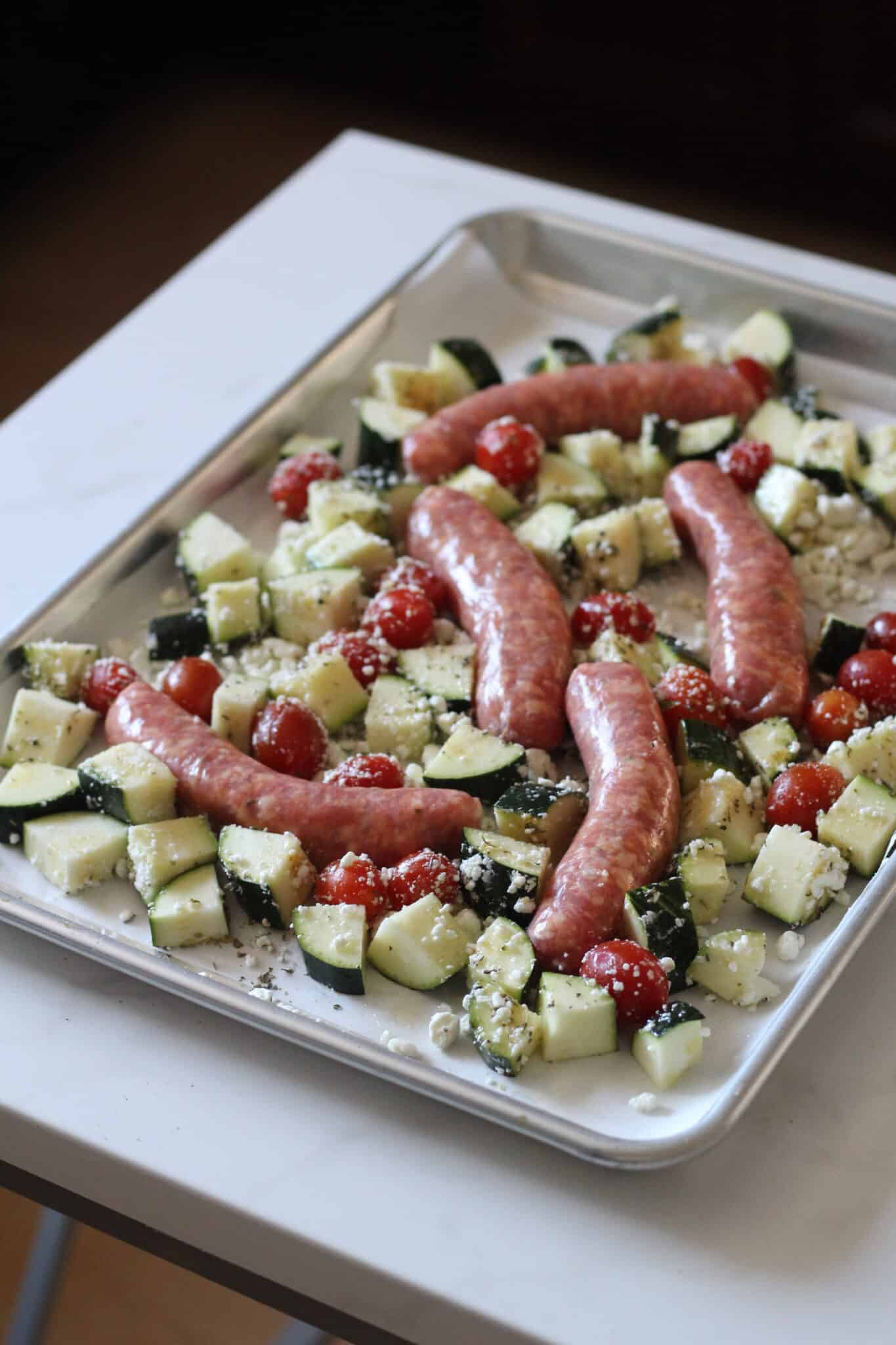 Italian Sausage Sheet Pan Pasta - BriGeeski