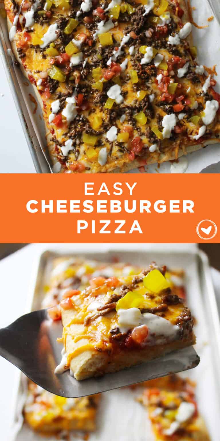 Easy Cheeseburger Pizza - BriGeeski