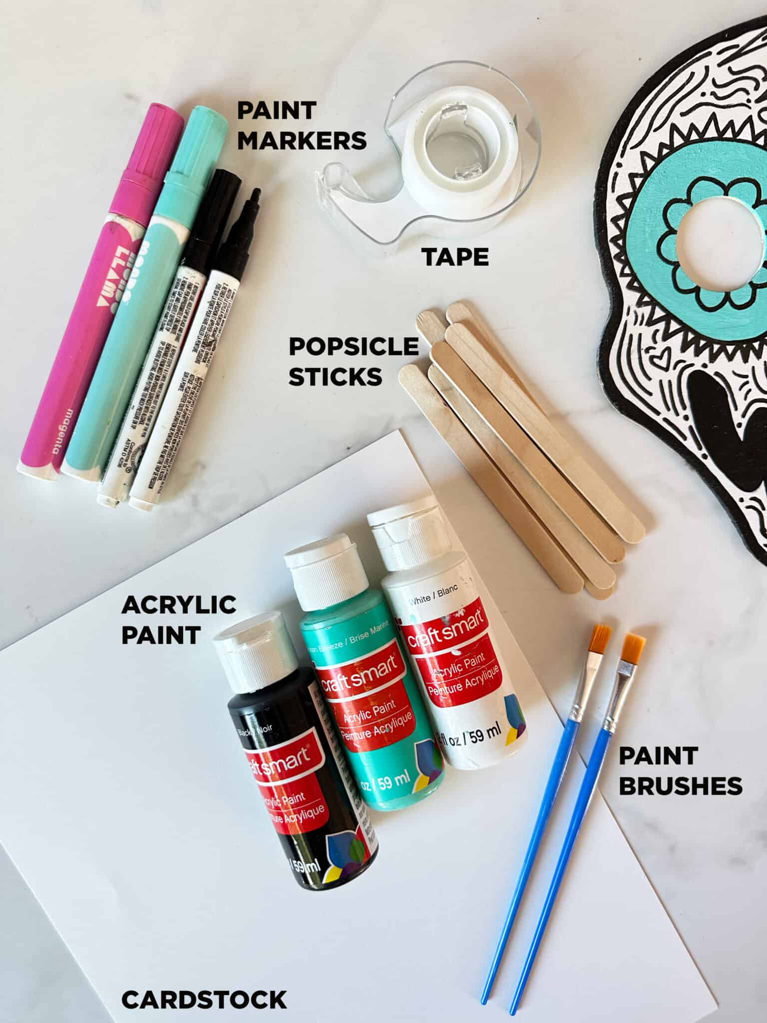 Day of the Dead Mask Painting Tutorial - BriGeeski