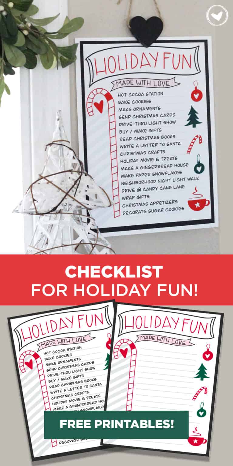 Checklist for Holiday Fun & Hot Cocoa Station Printables - BriGeeski
